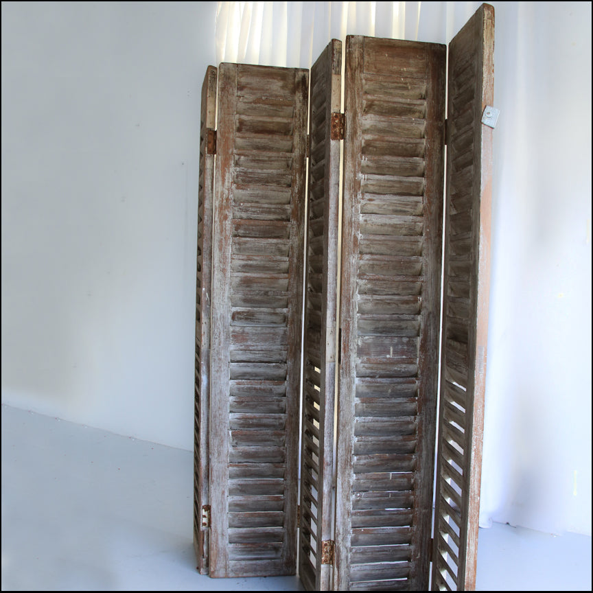 Solid Wood Louvre Screen – Huisraad Modern