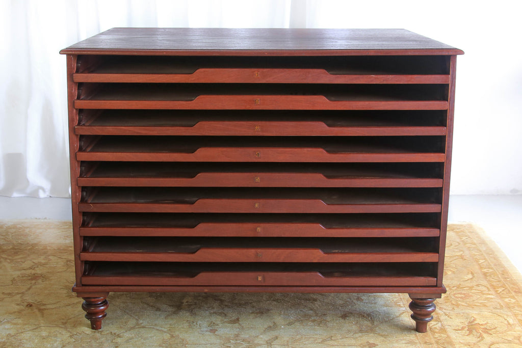 Solid Wood Architect Plan Drawers – Huisraad Modern