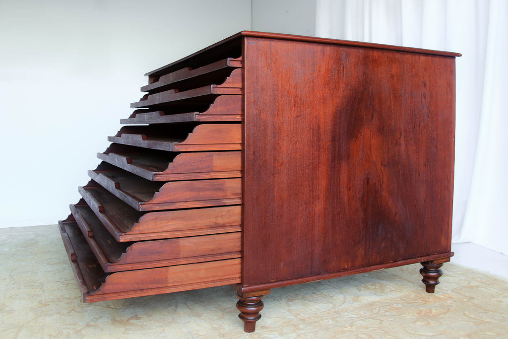 Solid Wood Architect Plan Drawers – Huisraad Modern