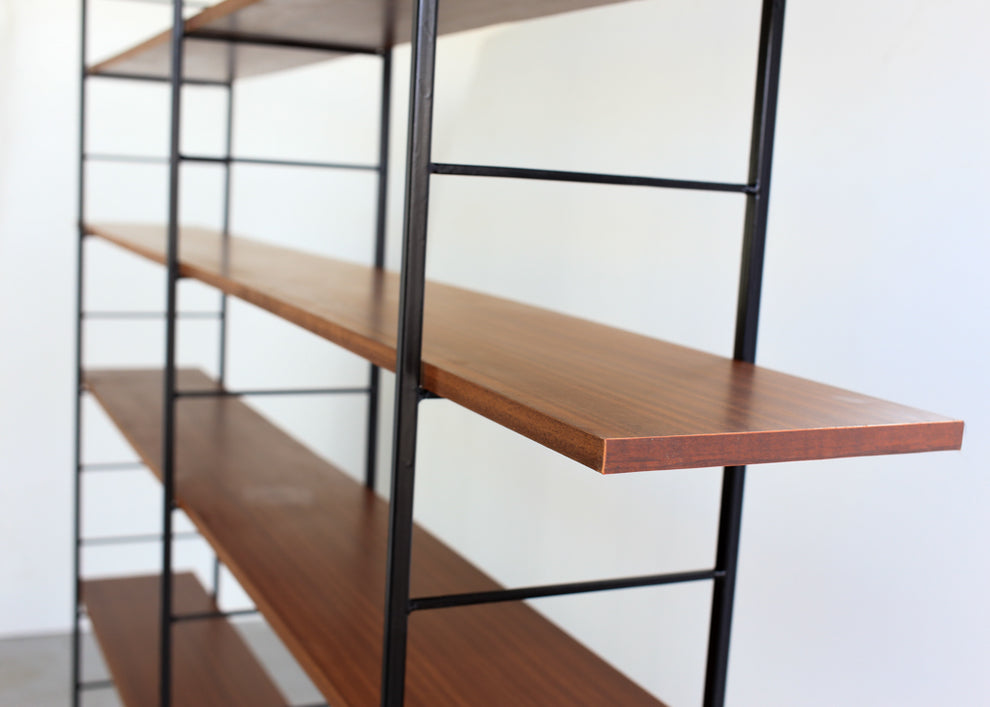 Vintage Tall Steel Ladder Frame Shelf – Huisraad Modern