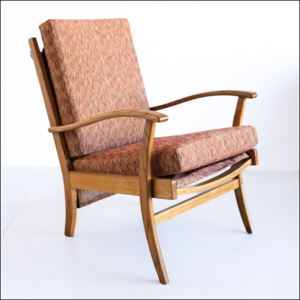 Mid-Century Modern Oak Armchair – Huisraad Modern