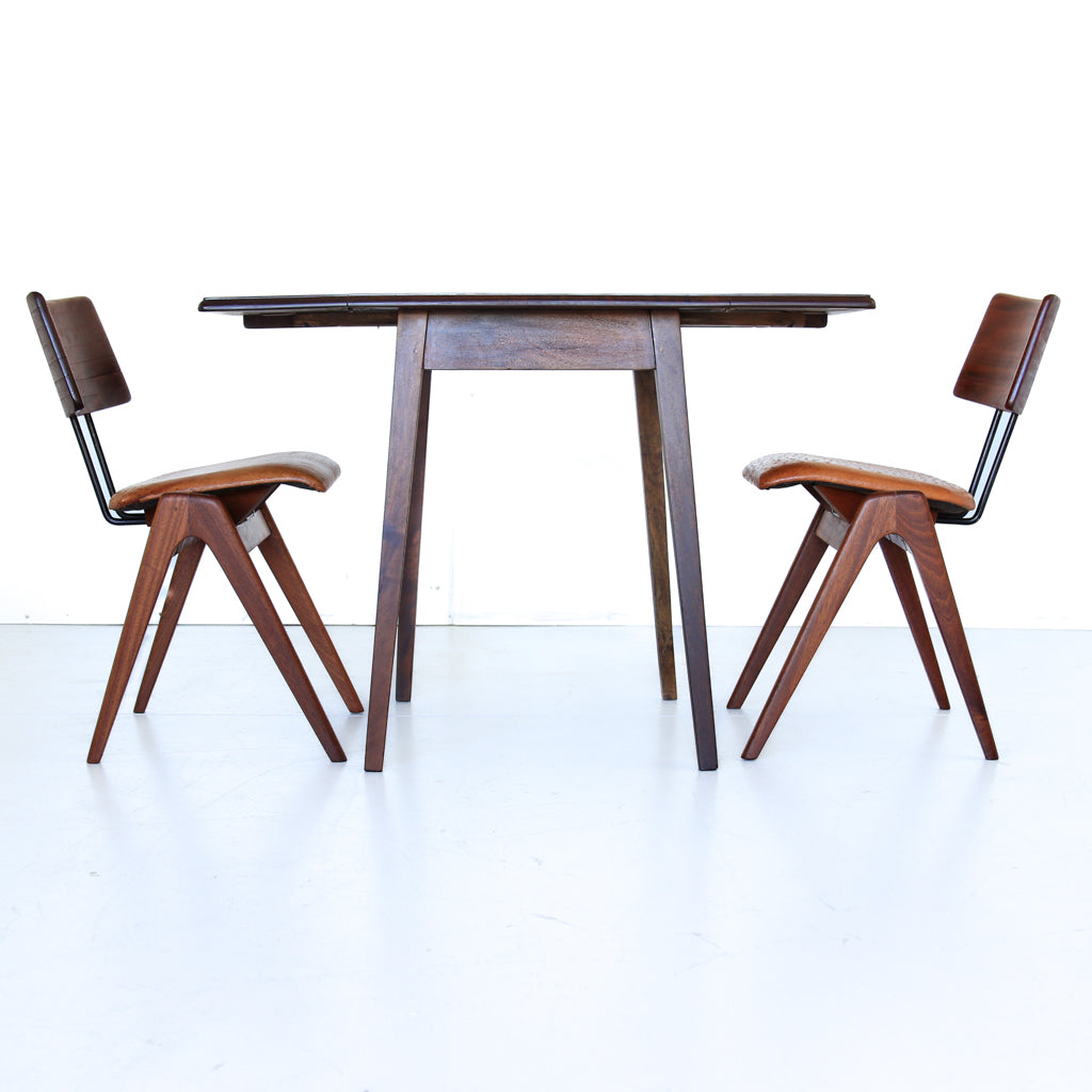 Vintage Imbuia Drop Leaf Table – Huisraad Modern