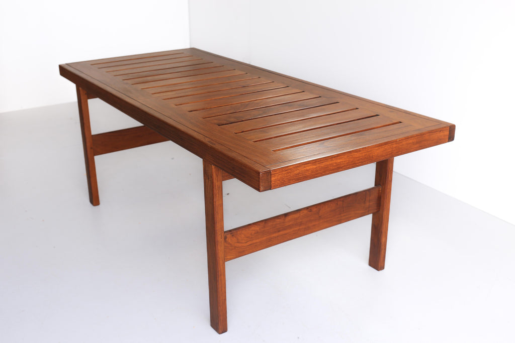 Rare Extendable Kiaat Dining Table with Eight Chairs by John Tabraham ...