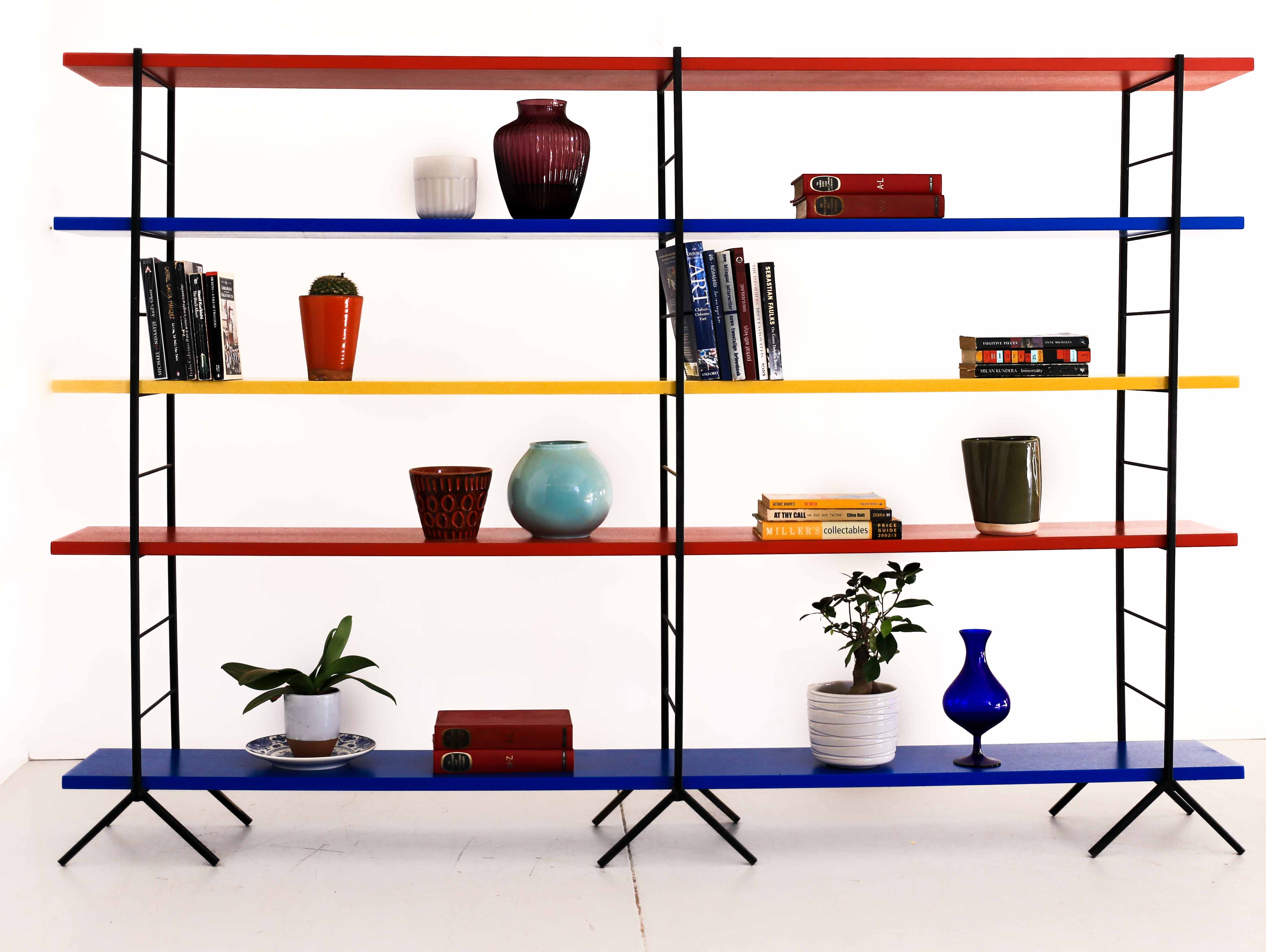 Large Vintage Ladder Frame Shelf - Three Posts – Huisraad Modern